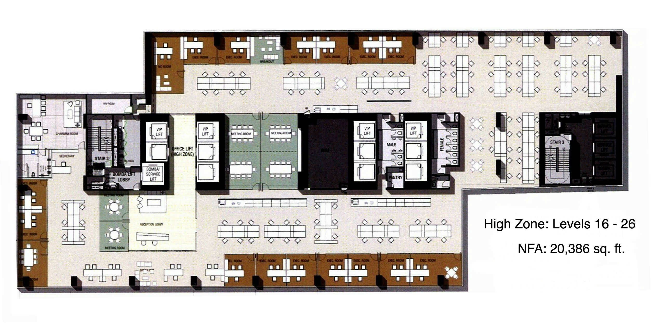 Test Fit Plan – High Zone typing revised – Equatorial Plaza